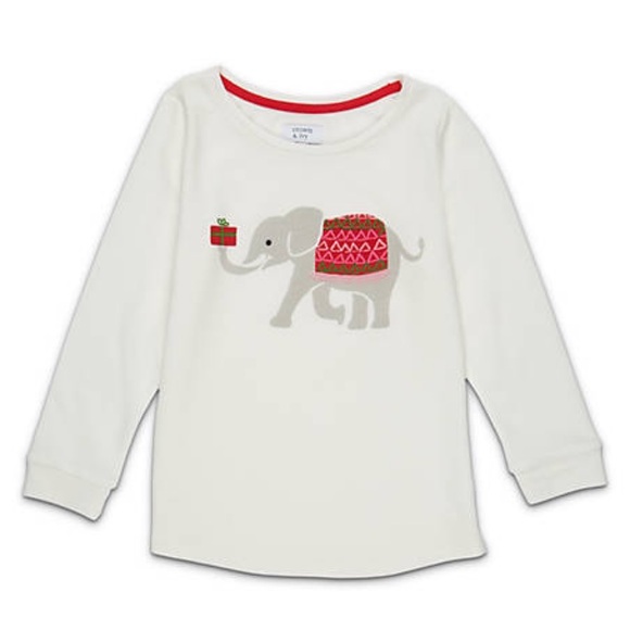 crown & ivy | Shirts & Tops | Nwt Crown Ivy Girls Elephant Sweeper Tee ...